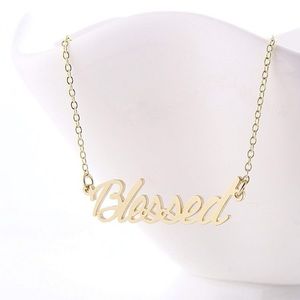 Jewelry | Blessed Gold Necklace Nwt | Poshmark